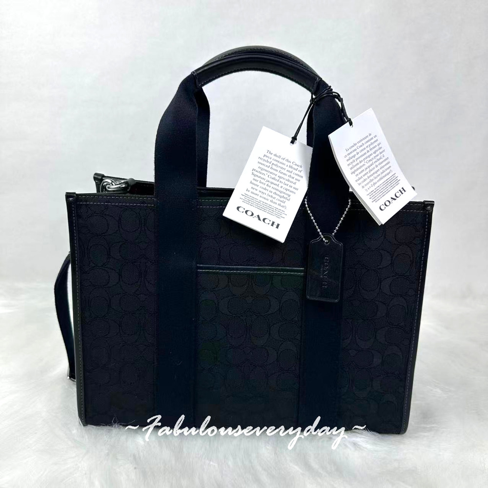 Coach Smith Tote Bag Crossbody In Signature Jacquard … - Gem